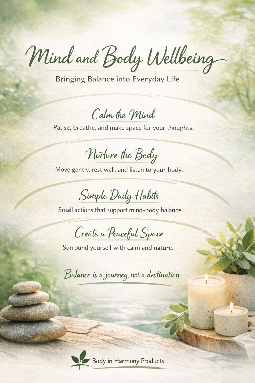 Mind and Body Wellbeing | Everyday Balance - Body in Harmony Products